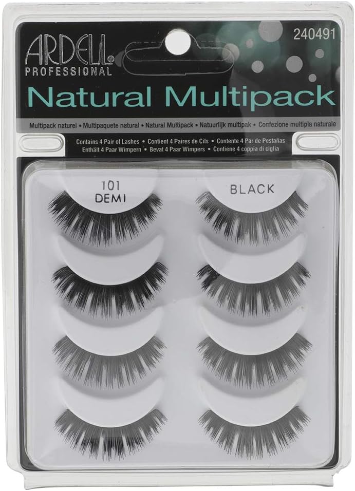 Amazon.com: Ardell Natural Multipack Lashes #101 Black, 4 Pairs x 1 ...