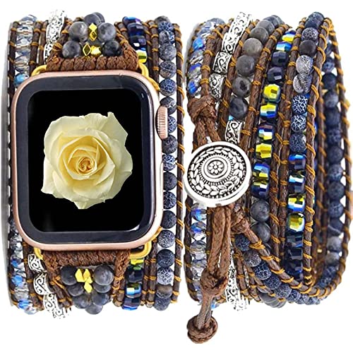 Amazon.com: Handmade Beaded Boho Watch Band, Boho Watch for women ...