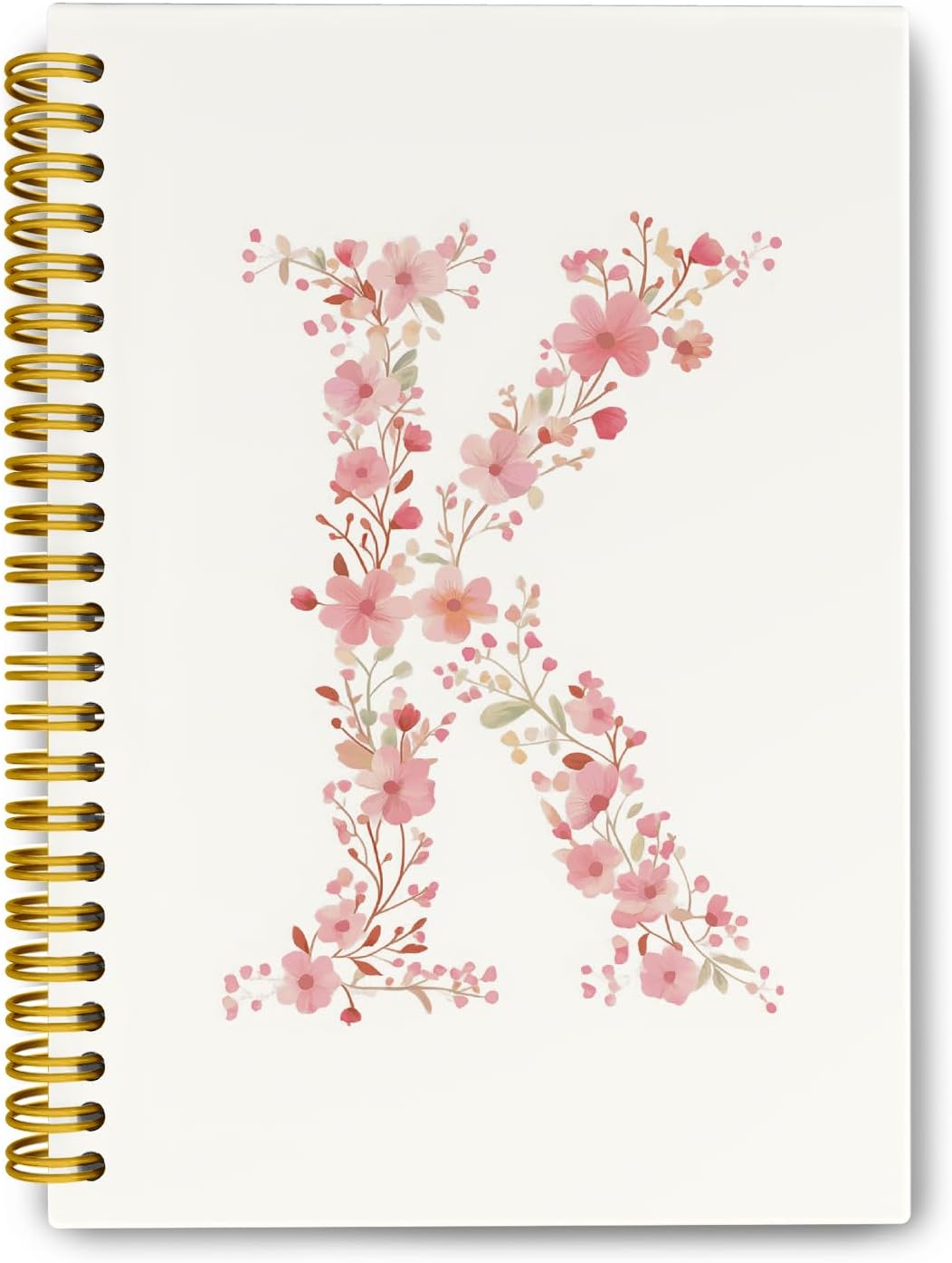 Amazon.com : QROZIAR Pink Cute Spiral Notebook Journal, Preppy Floral ...
