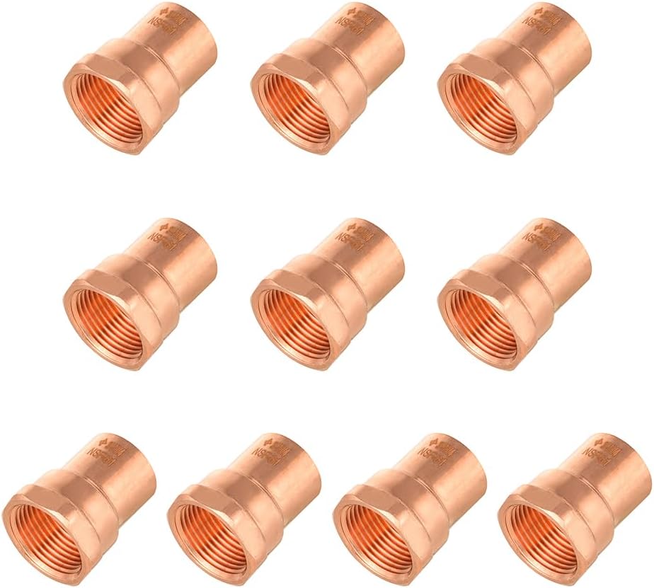 Amazon.com: EZ-FLUID Plumbing 3/4" C X FIP LF Copper Female Adapter ...