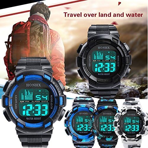 Boys Wrist Watches, Bestow Boys Men's Waterproof Digital LED Analog ...