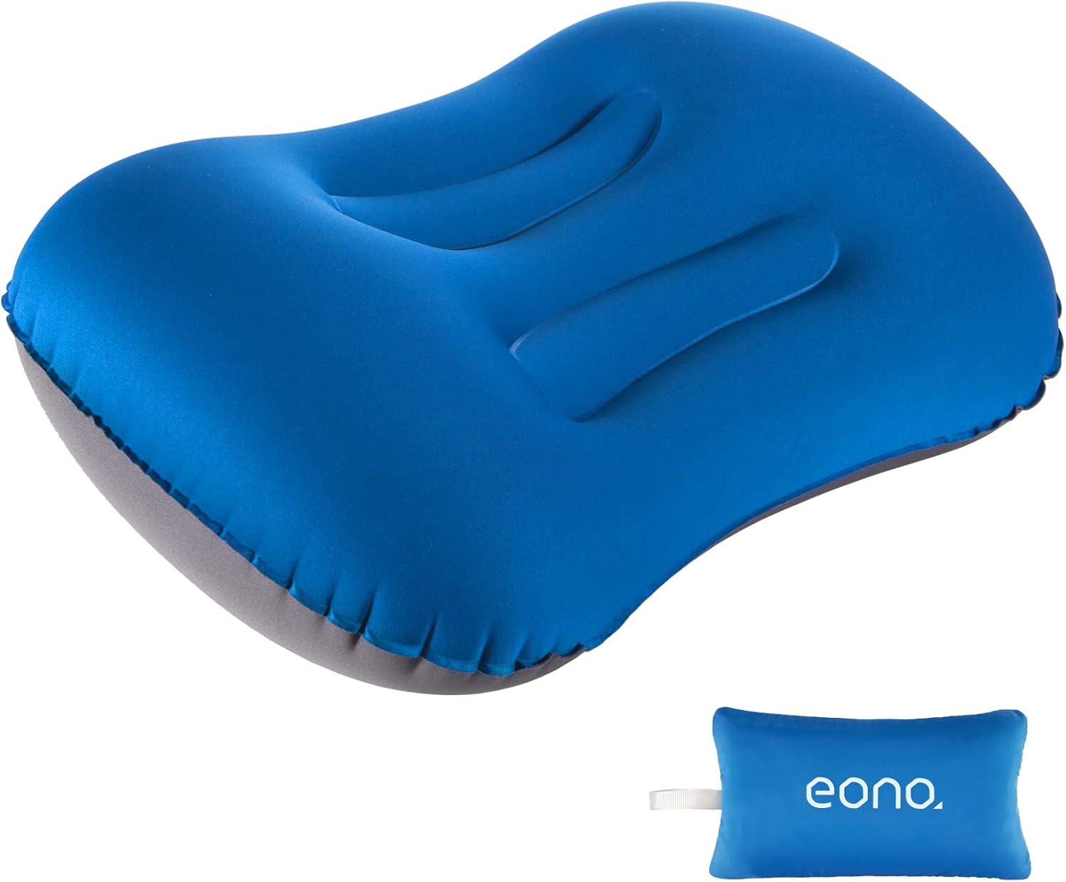 Amazon Brand - Eono Oreiller Gonflable de Camping, Ultraléger Coussin de Plage, Compressibles ...