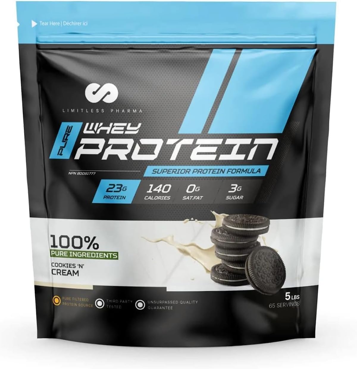 Limitless Pharma Pure Whey Protein | High Protein Whey Concentrate ...
