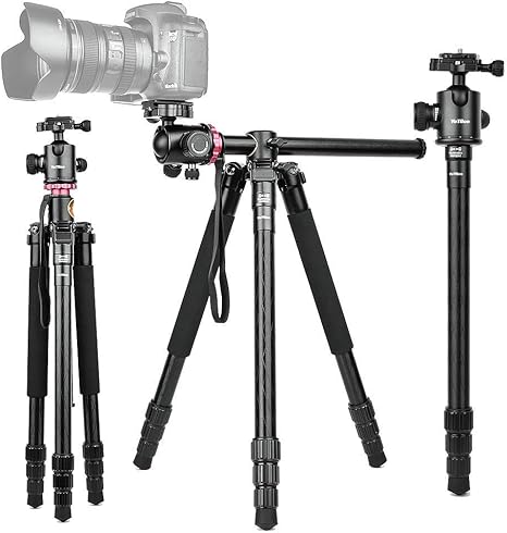 Amazon.com : YoTilon Horizontal Tripod for Camera,Professional Aluminum ...