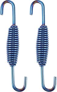 Amazon.com: X AUTOHAUX 2 Pcs Motorcycles Universal Exhaust Pipe Spring ...