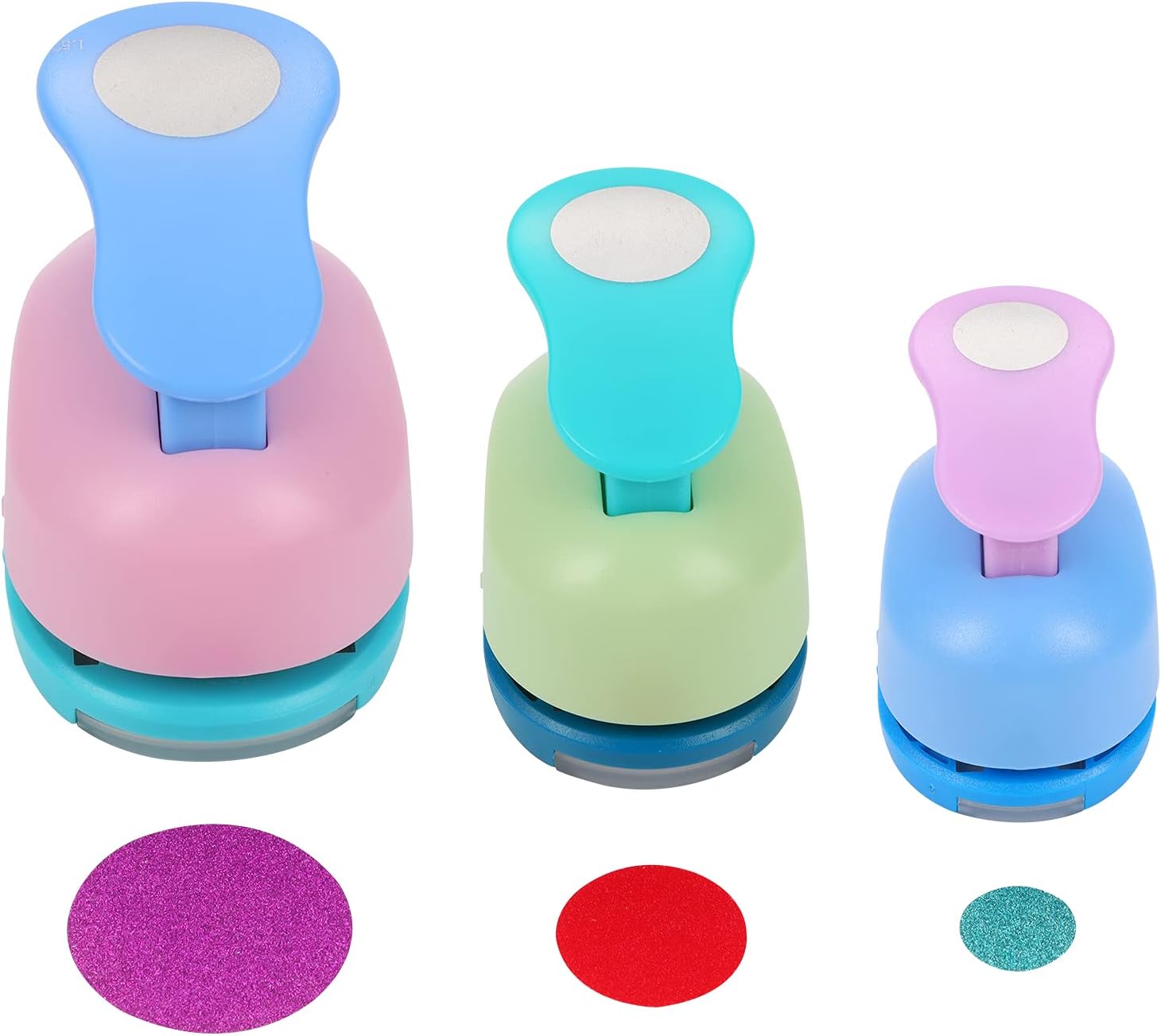 Amazon.com: 3 Pack Craft Hole Punch 2 Inch 1 Inch 5/8 Inch Circle Punch ...