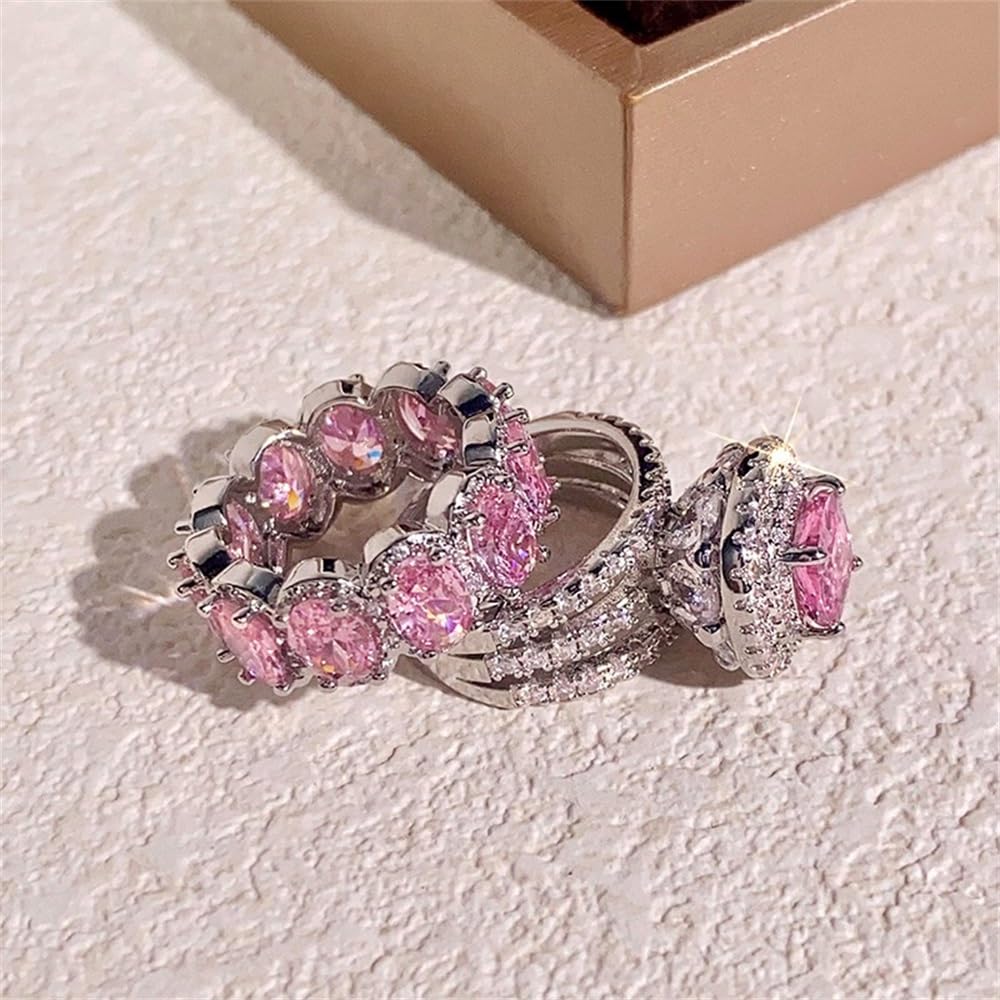 Snapklik.com : 925 Sterling Silver Shiny Full Diamond Gemstone Ring ...