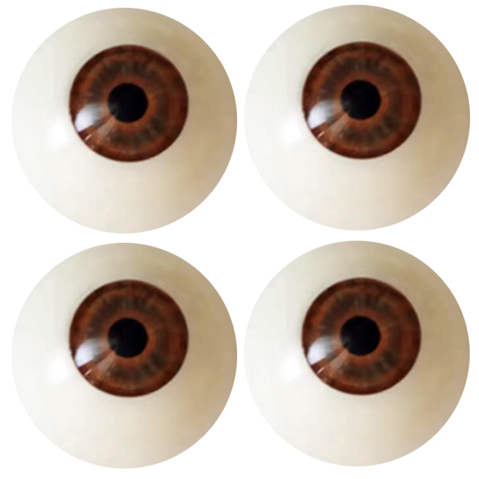 Amazon.com: Realistic Acrylic Eyeball, 2 Pairs Plastic Hollow Eyeball ...