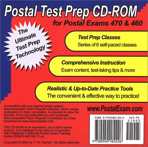 Postal Test Prep CD-ROM: Postal Exam 460: T. W. Parnell: 9780940182226 ...