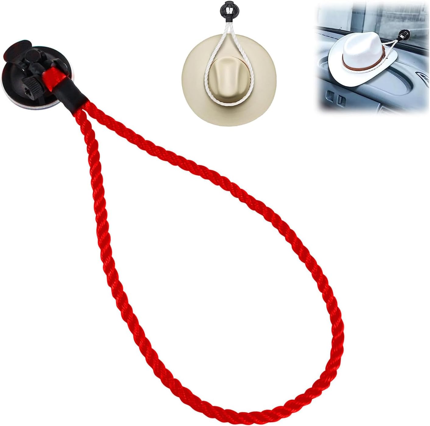 Amazon.com: DUHKHAS Hat Mount, Car Cowboy Hat Holder with Suction Cup ...