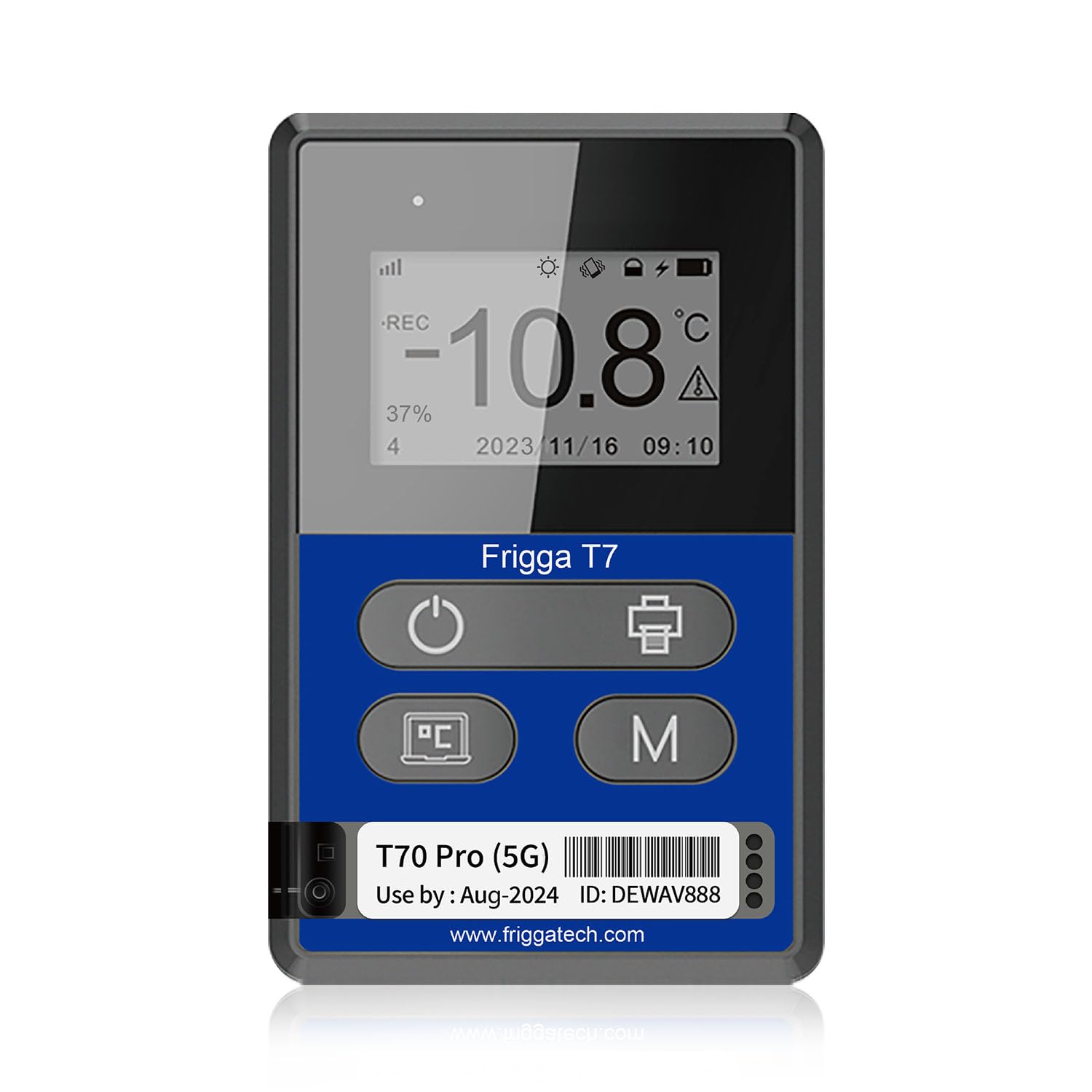 Frigga T70 Pro 4G/5G Temperature & Humidity Monitor Real-Time Reusable ...