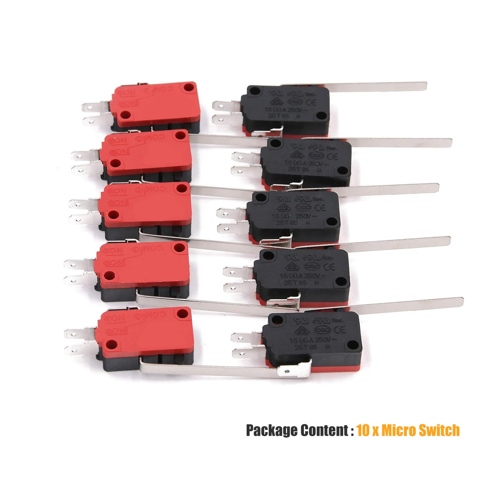 Snapklik.com : Micro Limit Switch Blade Momentary Long Straight Hinge ...