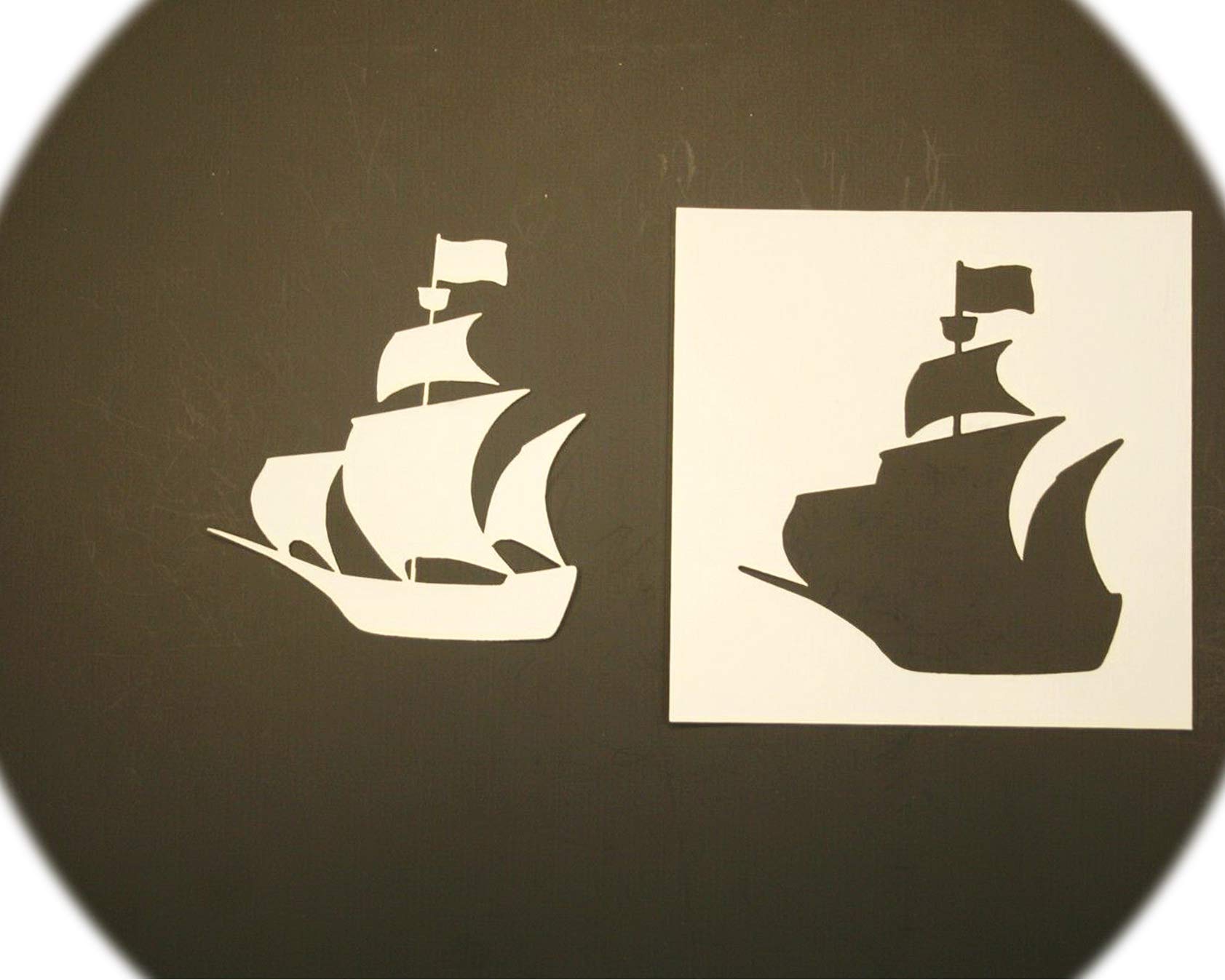 Pirate Ship Stencil