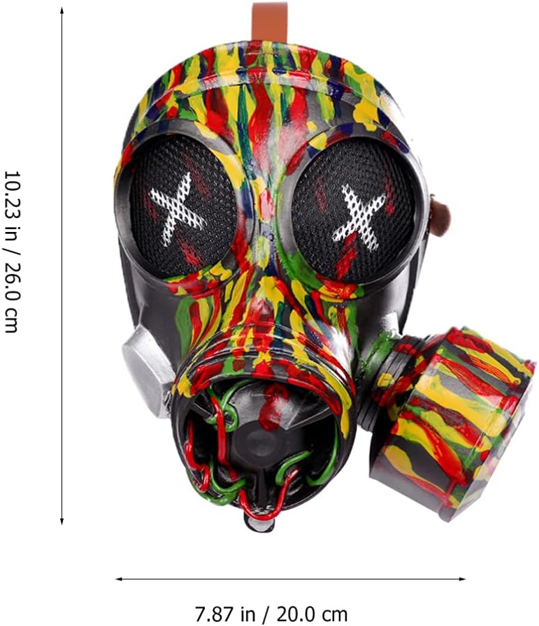 NUOBESTY Halloween Punk Gas Facemask Punk Halloween Costume Cosplay ...
