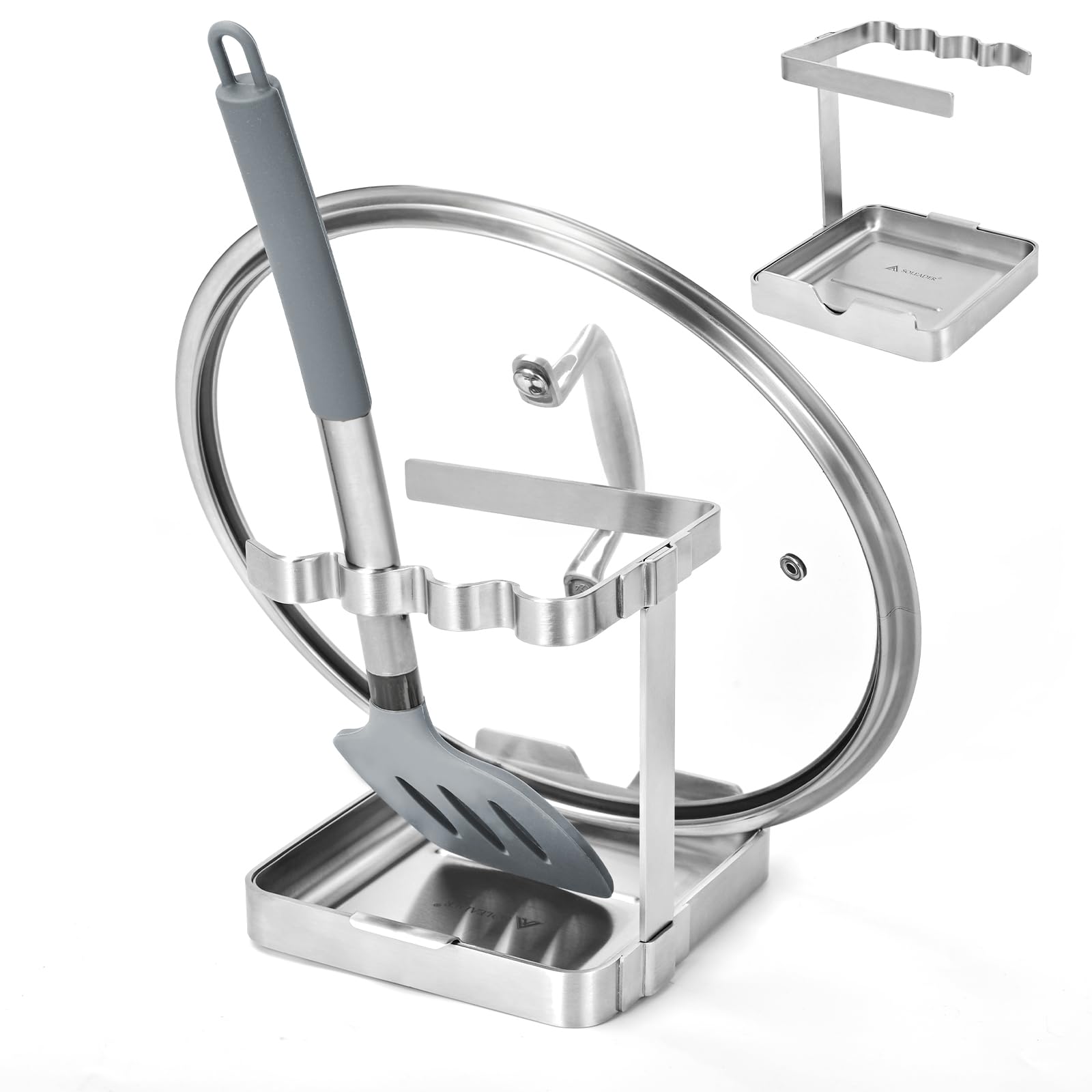 SOLEADER Vertical Spoon Rest and Lid Stand for Stove Top kitchen ...