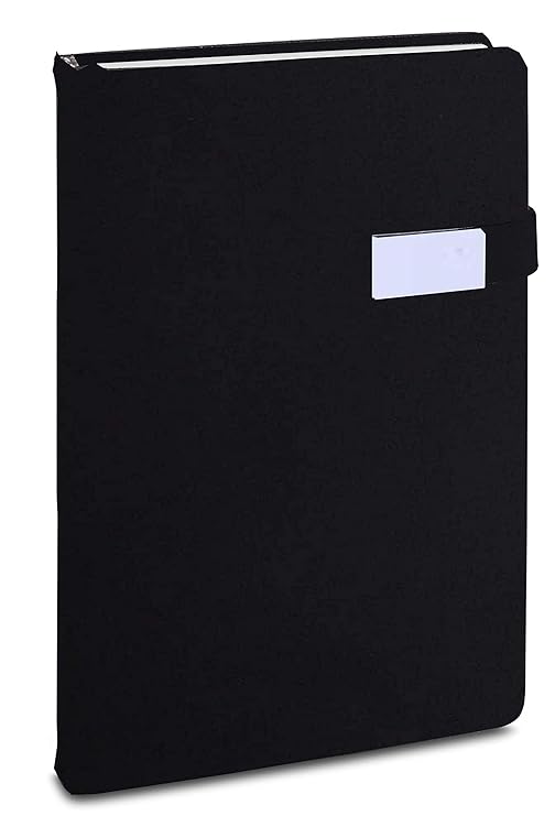 AccuPrints Black Hard Bound A5 or 5.8 * 8.3 inches Notebook Diary with ...