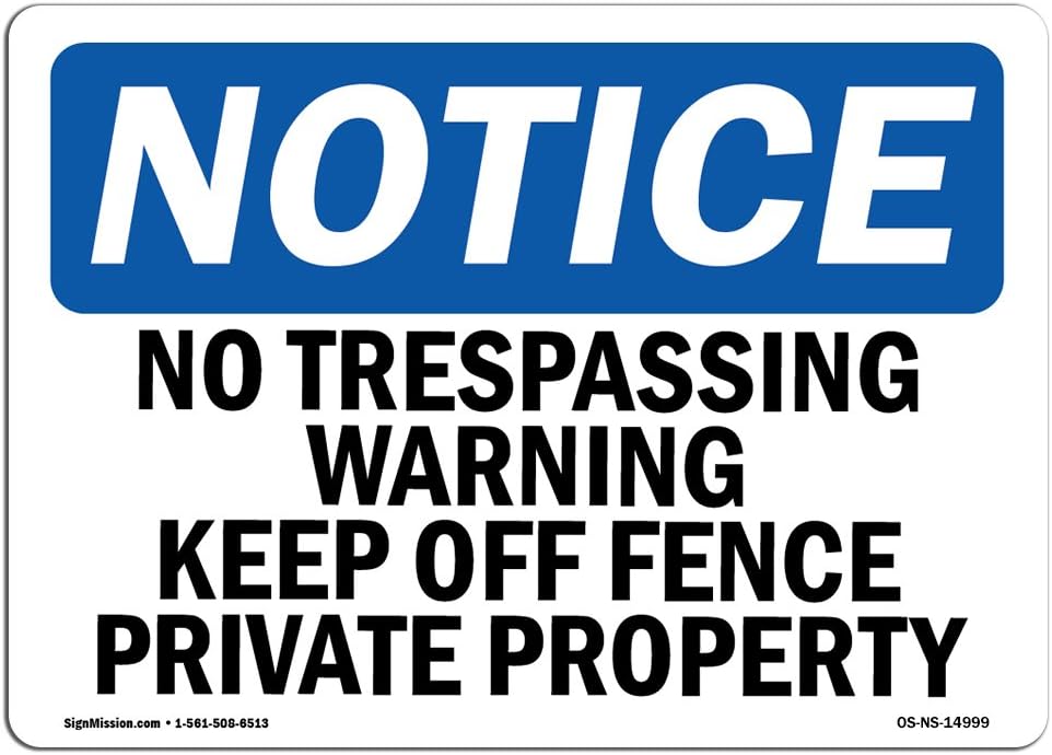 Amazon.com: No Playing Or Climbing On Fence Sign, 10x14 Inches, Rust ...