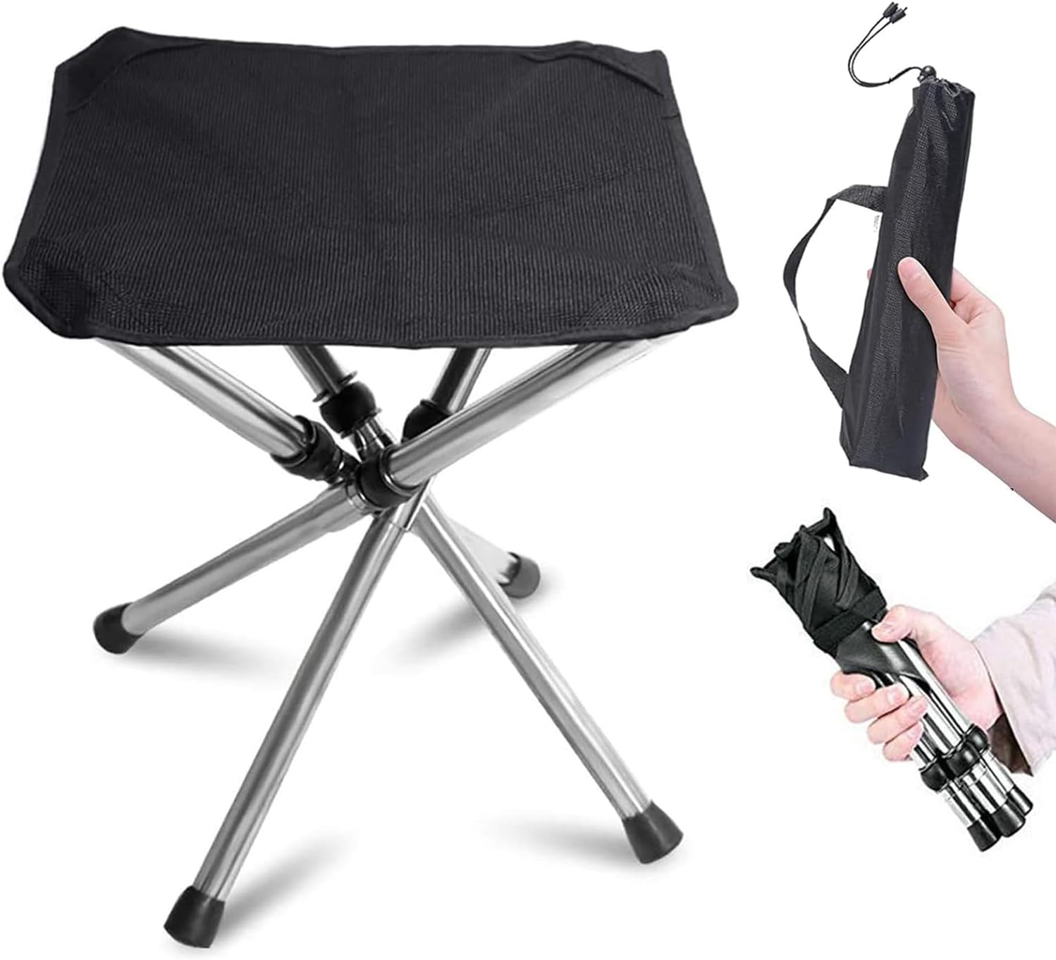 Tragbar Leichter Klapphocker, Camping-Stuhl Faltbarer Outdoor Hocker ...