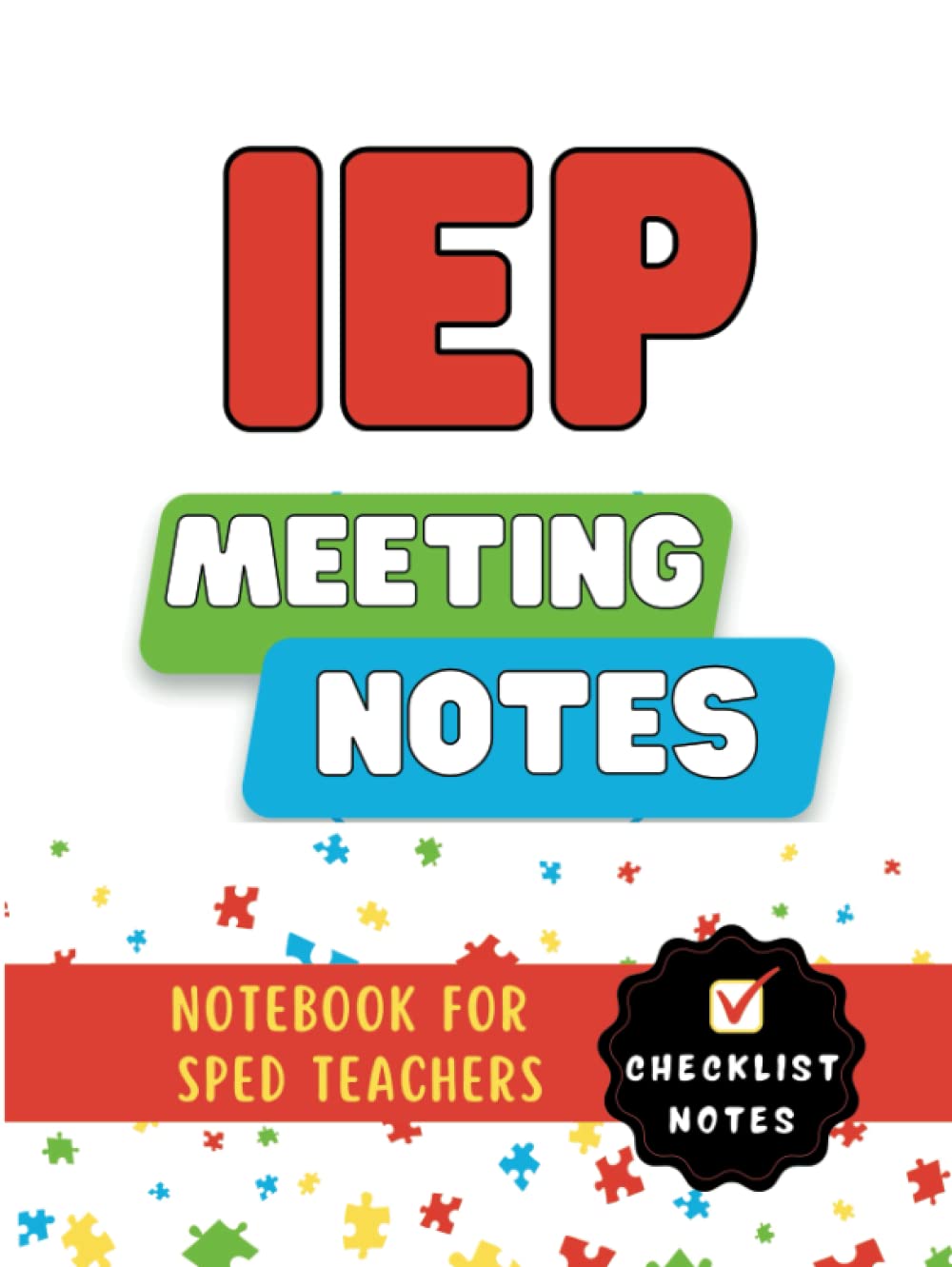 IEP MEETING NOTES NOTEBOOK for SPED TEACHERS: Checklist Notes. Great ...