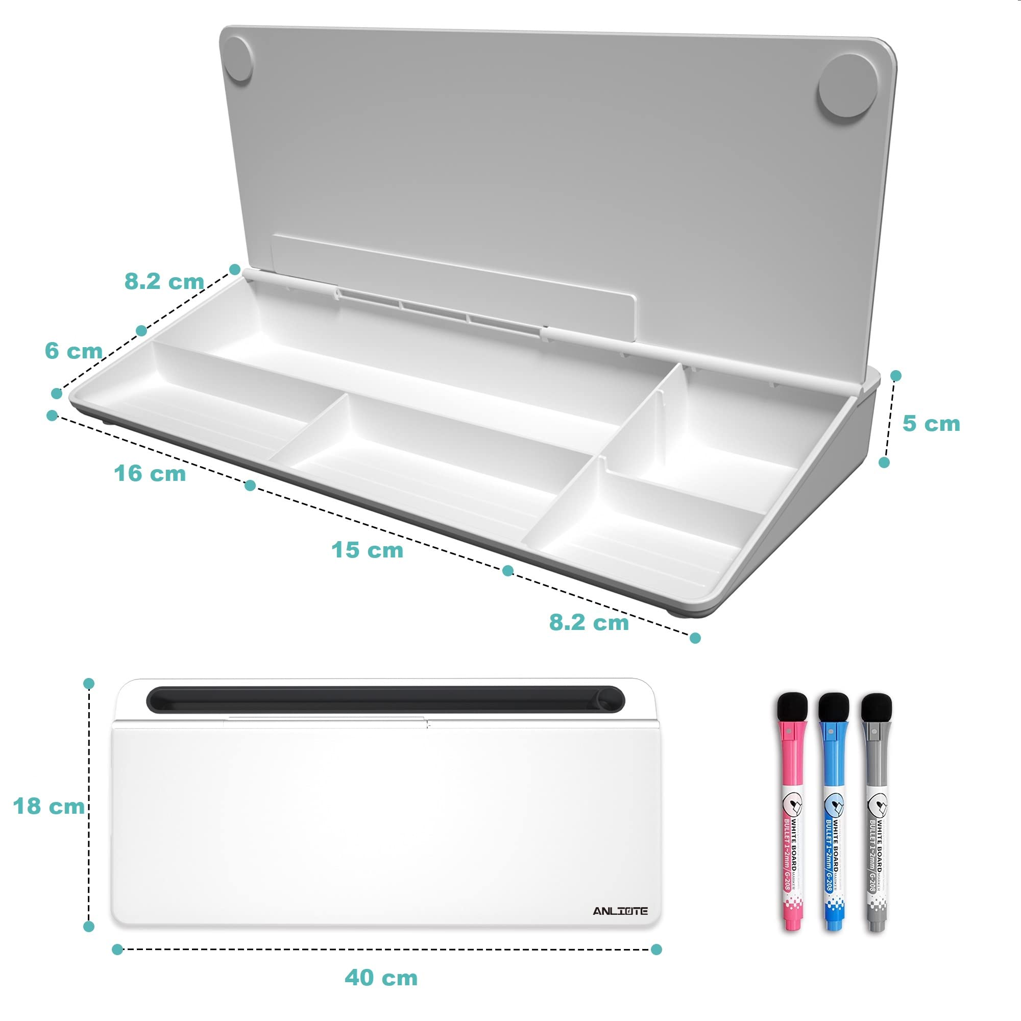 Sliandtelly Desktop Whiteboard for Quick Notes & Reminder, Small Dry ...