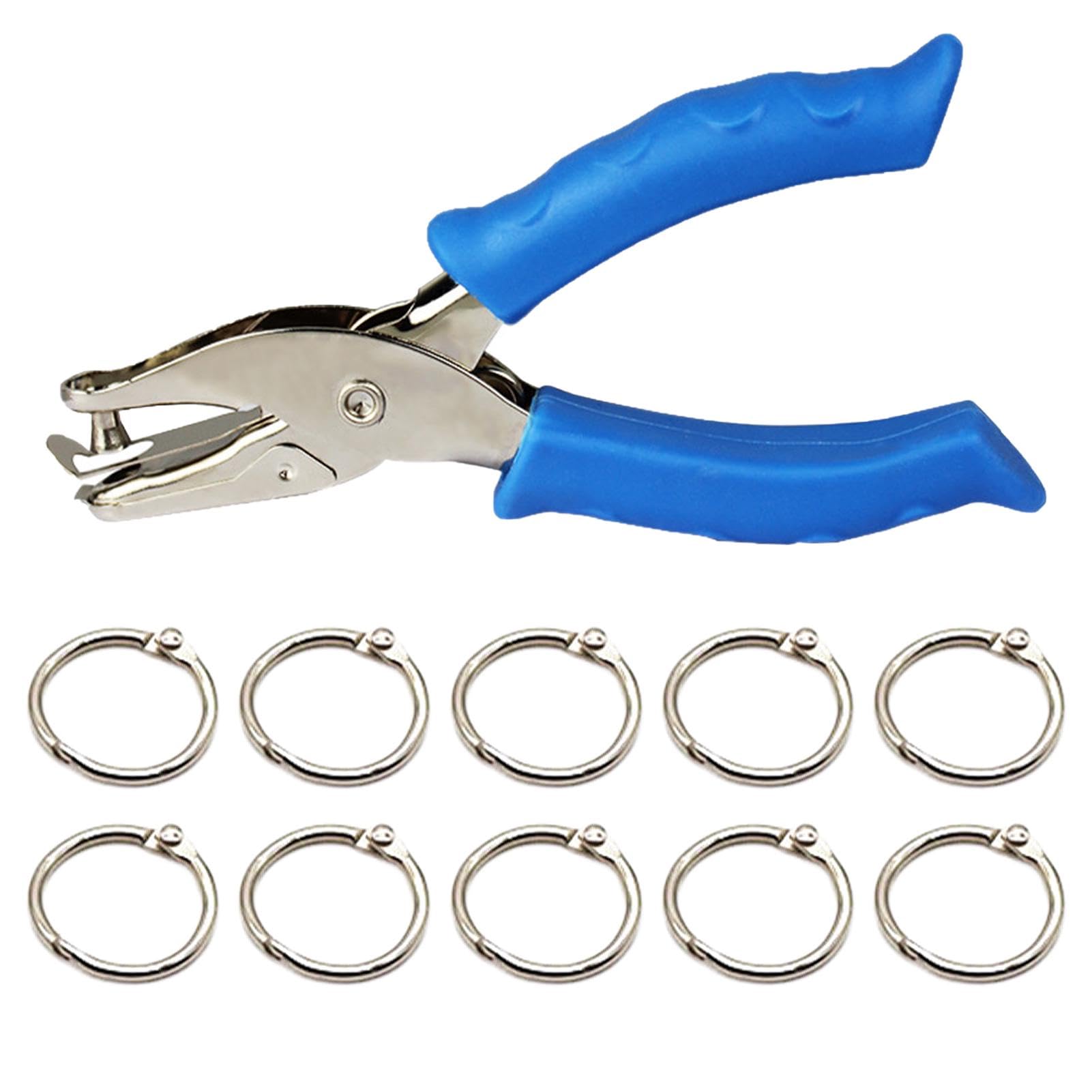 Single Hole Punch, Removable and Reusable Hole punch with Soft Grip and ...