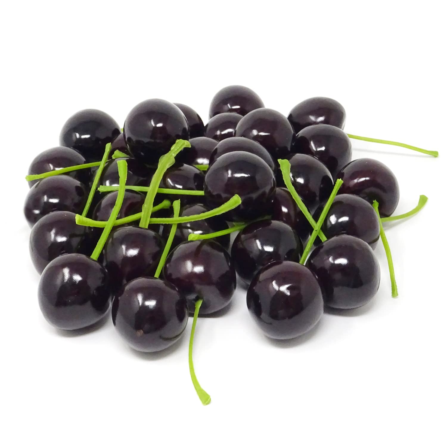 Amazon.com: yueton 30PCS 2.5cm/1inch Lifelike Artificial Cherry ...