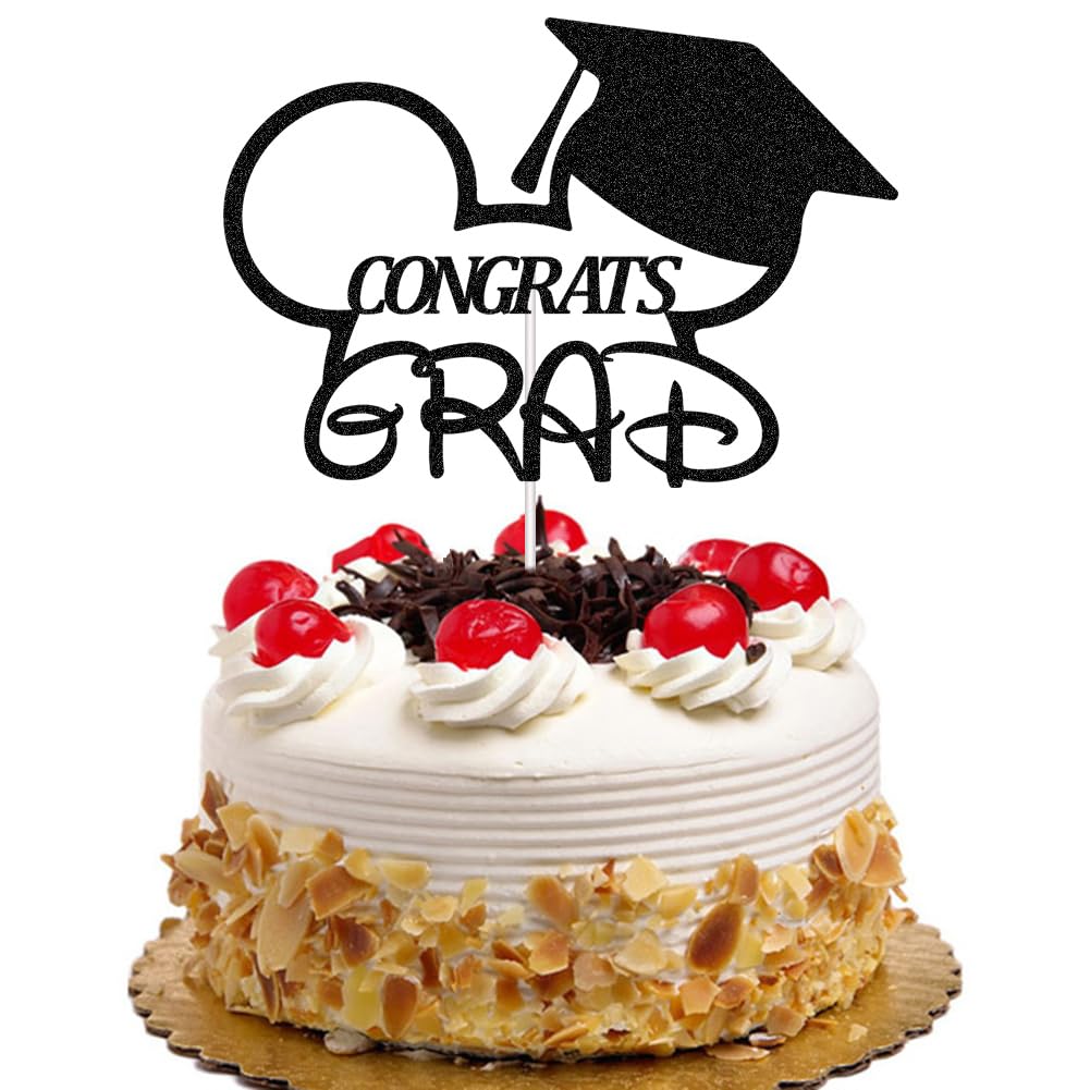 Amazon.com: Congrats Grad Cake Topper, Cartoon Mouse Inspired Theme ...