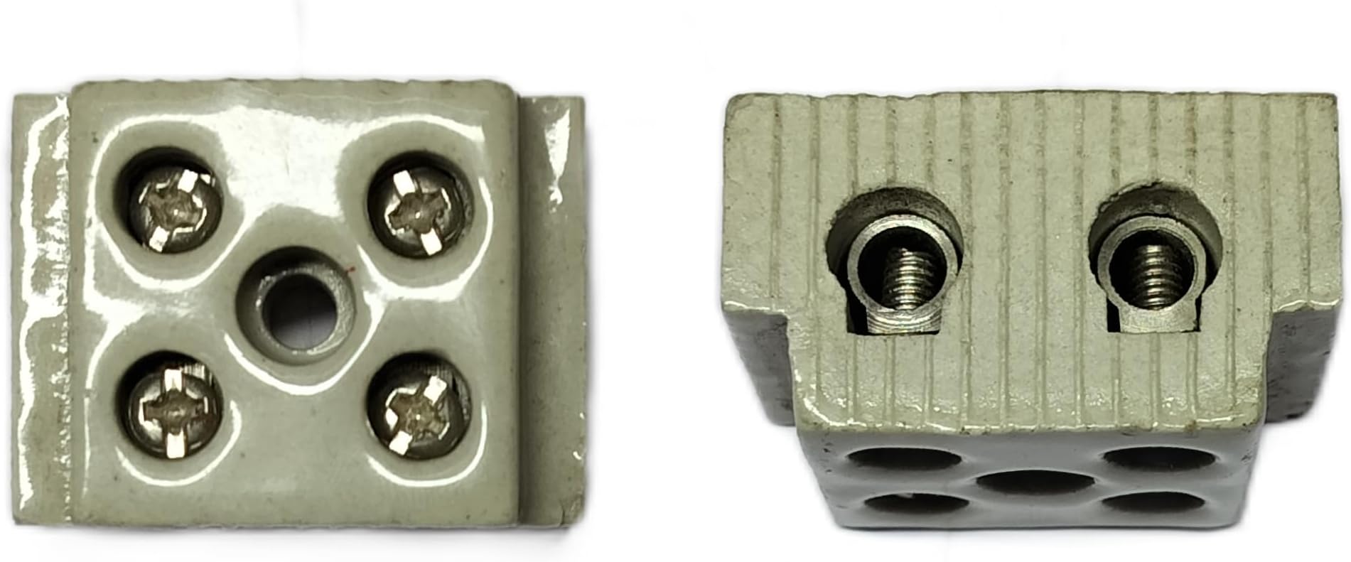 2 Way Porcelain Ceramics Terminal Blocks- 15A 230 V High Temperature ...