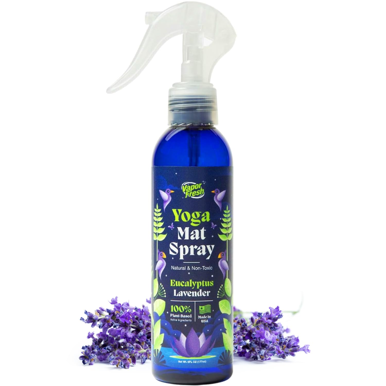 Amazon.com: Vapor Fresh Yoga Mat Cleaner Spray - Eucalyptus Lavender ...