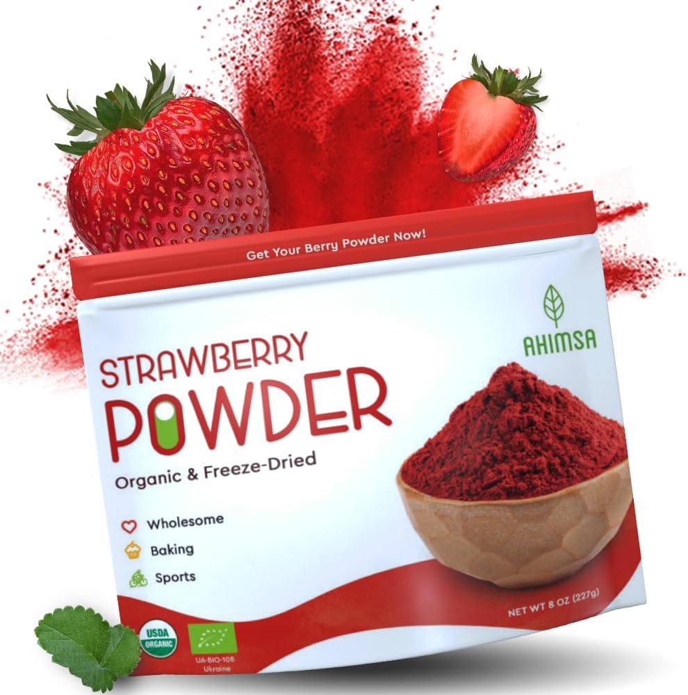 Amazon.com : Premium Freeze Dried Strawberry Powder 1LB,No Sugar Added ...