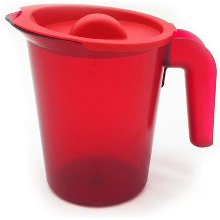 Roltex Small 500ml Frosted Coloured Jug with Lid Unbreakable Plastic ...
