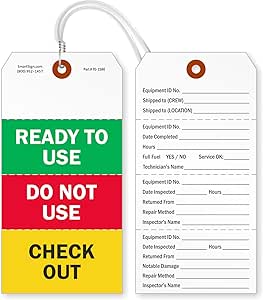 Amazon.com : SmartSign "Ready to Use" Two-Sided Tags with Tear-Off ...