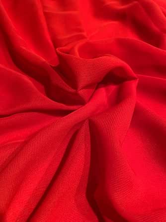 Amazon.com: 58/60 inch Red Chiffon Fabric by The Yard