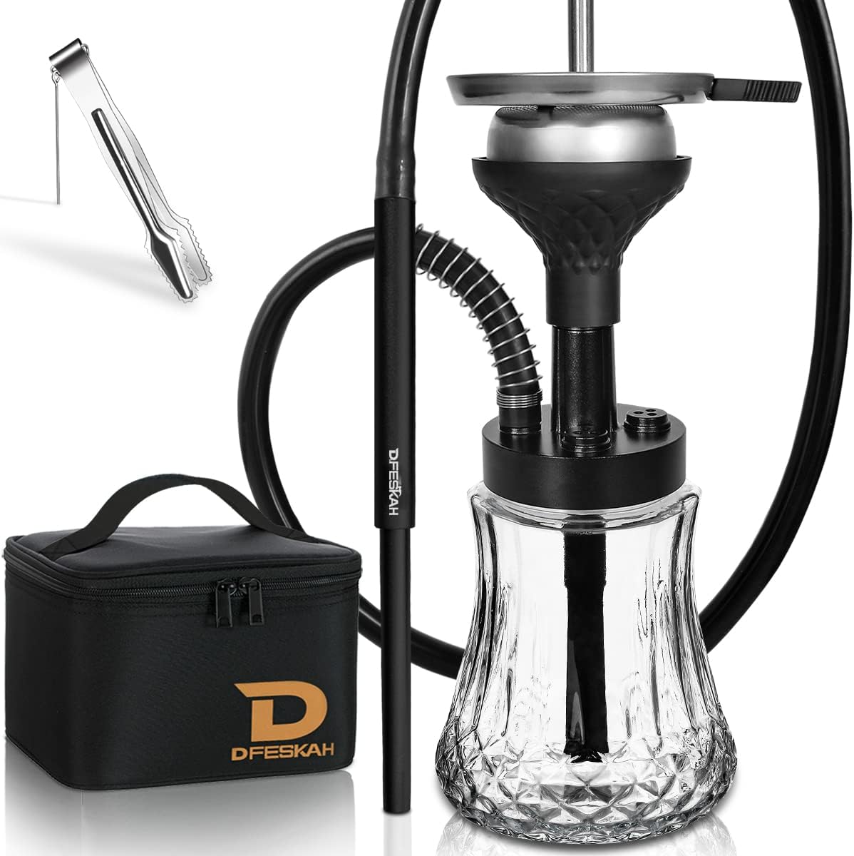 Amazon.com: Portable Hookah Set with Everything, 12" Mini Shisha to go ...