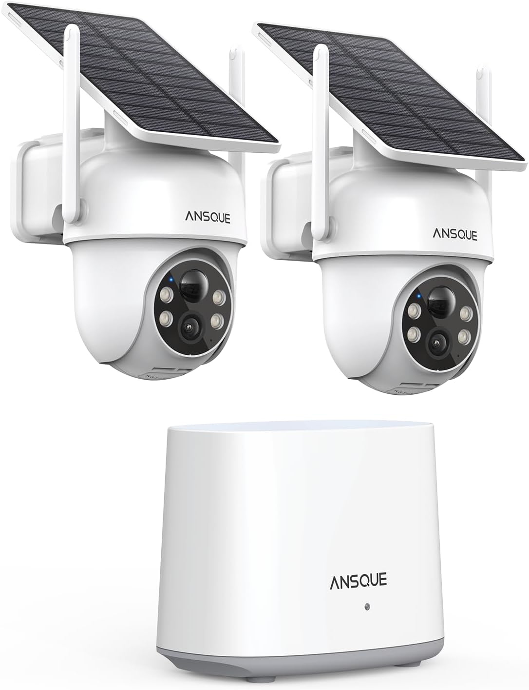 Amazon.com : ANSQUE Security Cameras Wireless Outdoor Home System, 2 ...