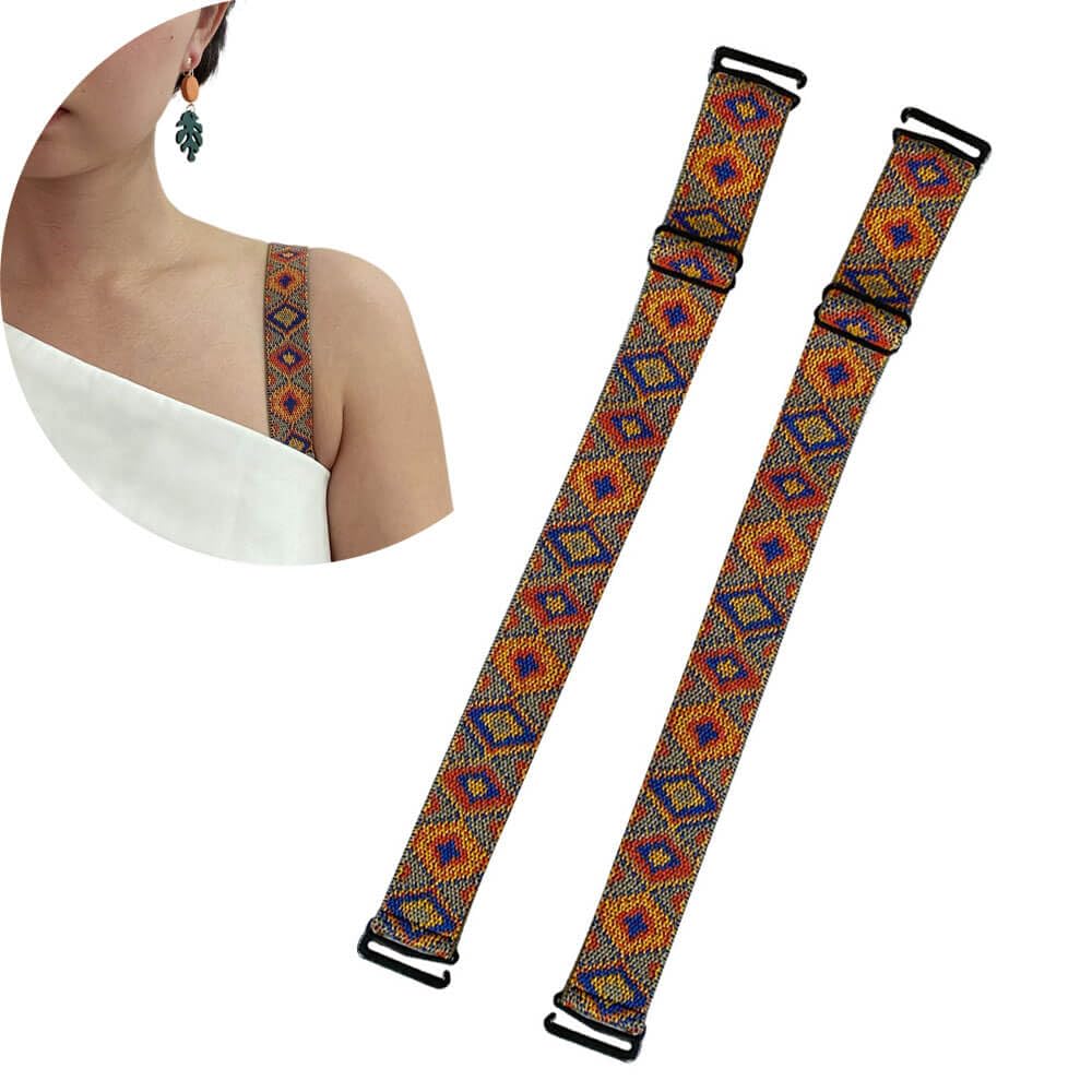 Moly Story Bra Straps Decorative,Bohemian Adjustable Straps Replacement ...