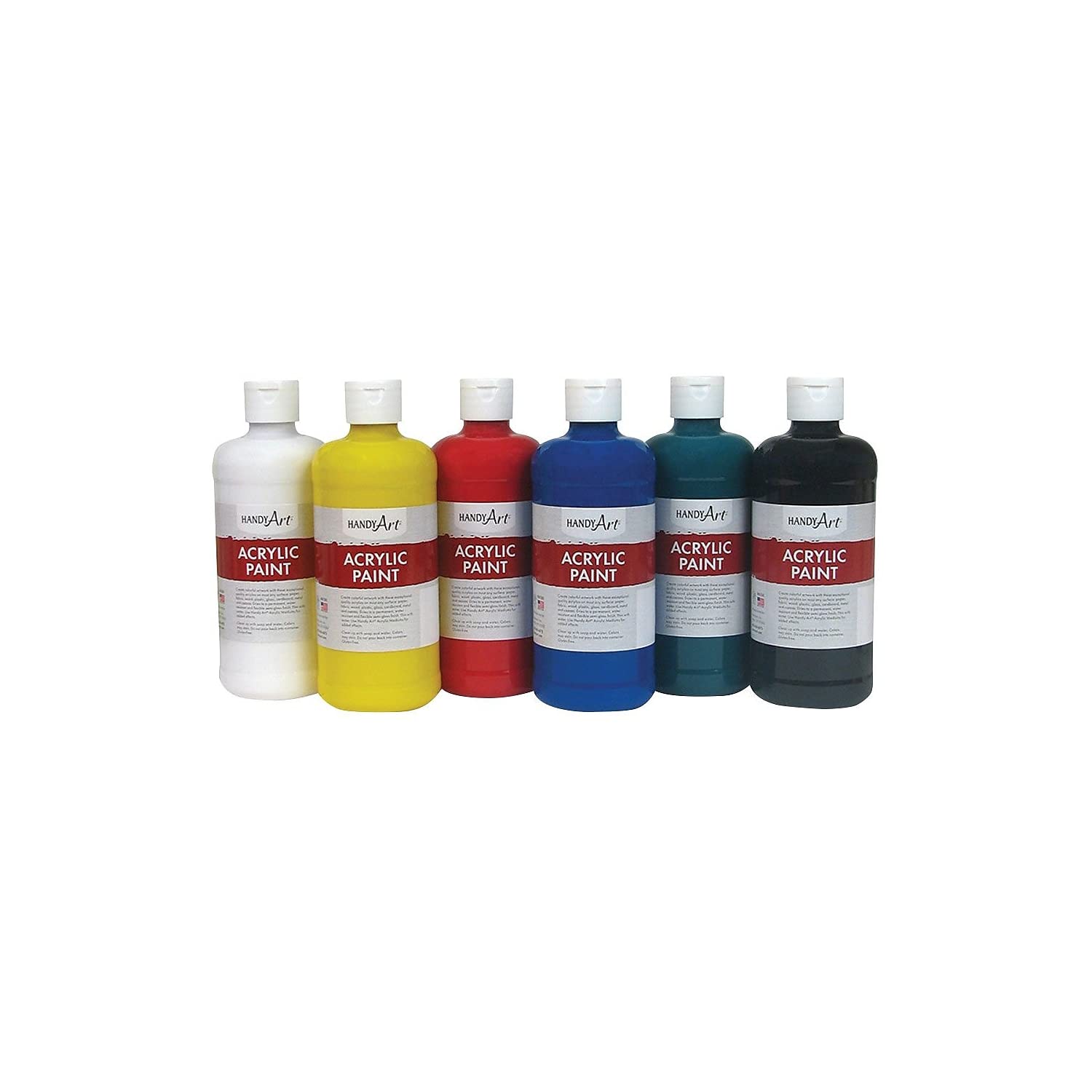Amazon.com: Handy Art Acrylic Paint 16oz 6 Set StudentRPC881055