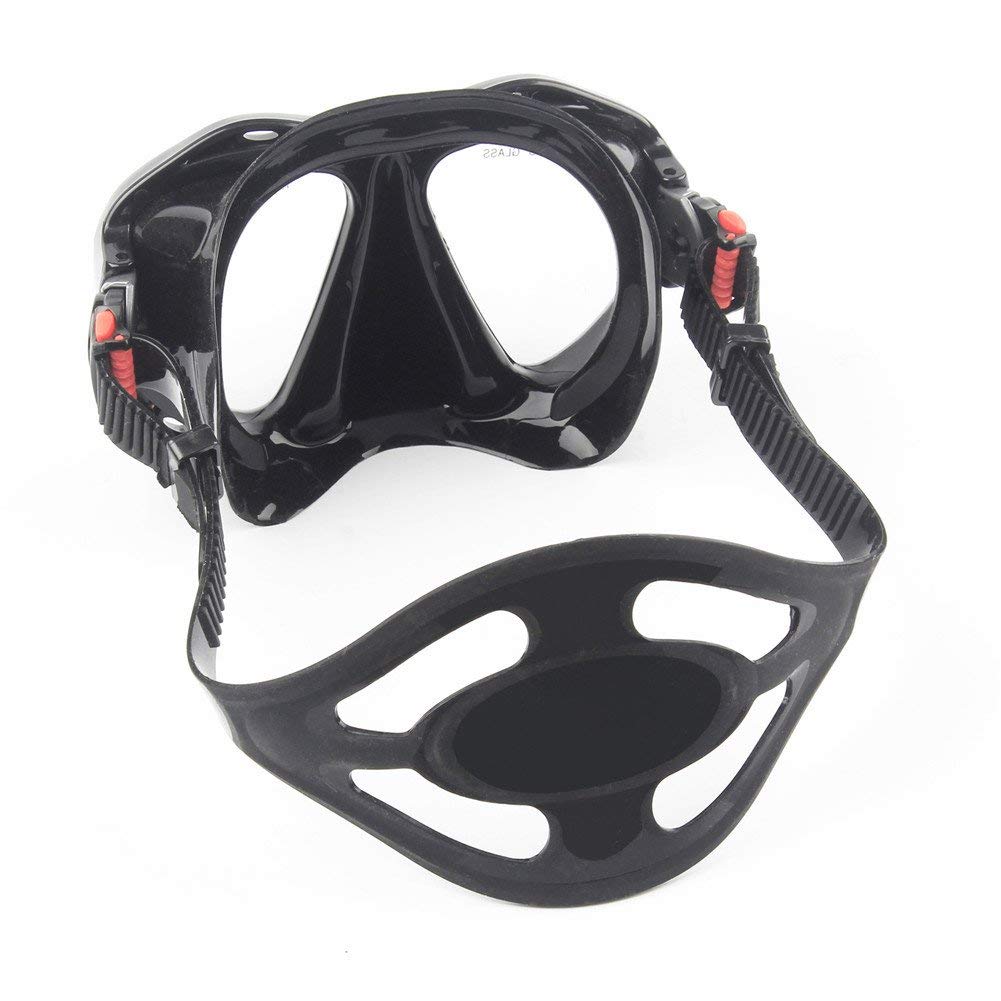 Amazon.com : EXP VISION Silicone Diving Mask Strap Black Scuba Diving ...