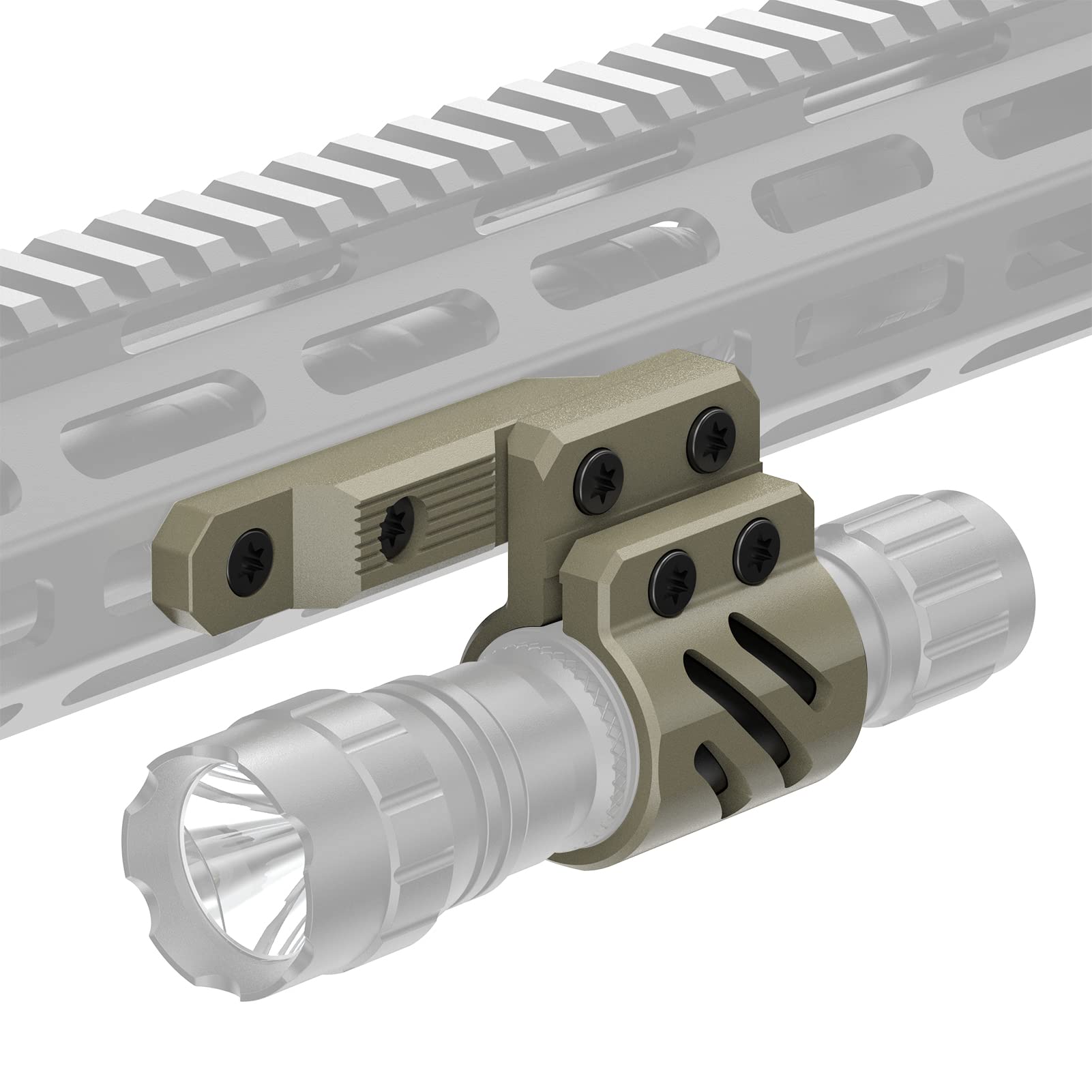 Snapklik.com : Feyachi Mlok Offset Flashlight Ring Mount For Mlok Rail ...