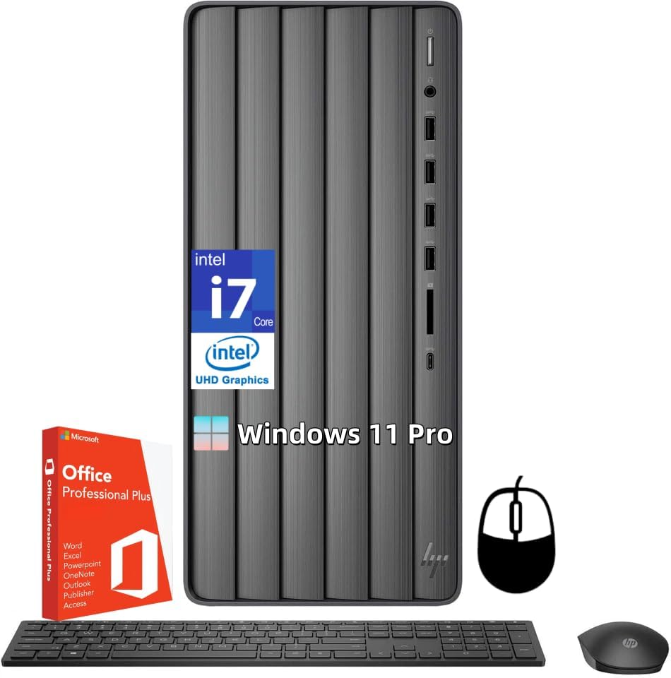 Amazon.com: HP Envy Tower Desktop, Intel i7-14700 Processor(20-Core, Up ...