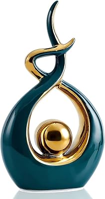 Amazon.com: WEIDILIDU Ceramic Statue - Silver Statue - Home Decoration ...