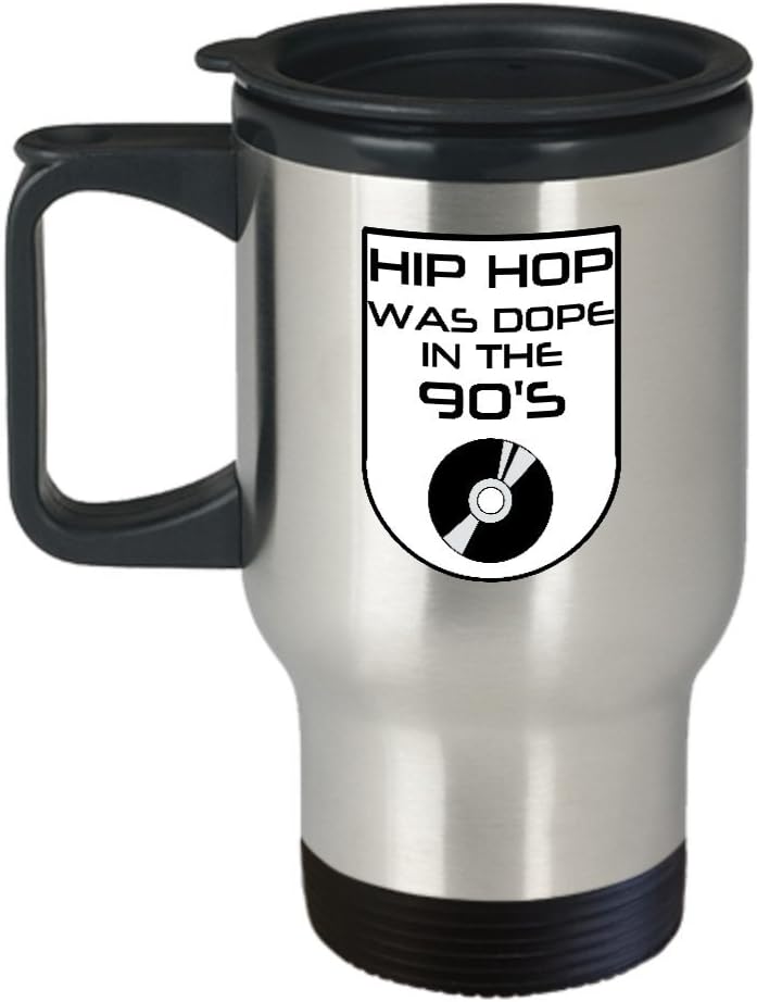 Amazon.com: 90s Travel Mug - Hip Hop Was Dope - Music Inspired Gifts ...