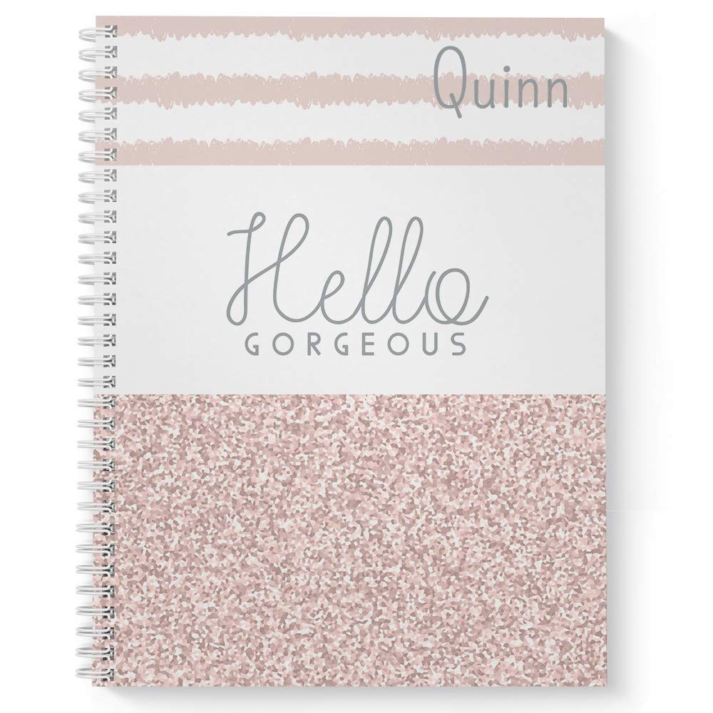 Amazon.com : Hello Gorgeous Personalized Motivational Notebook/Journal ...
