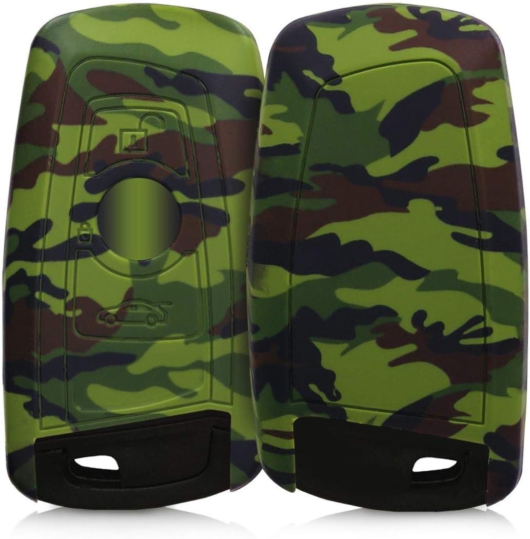JVCV® Car Styling Soft Silicone Camouflage Key Cover Compatible with ...