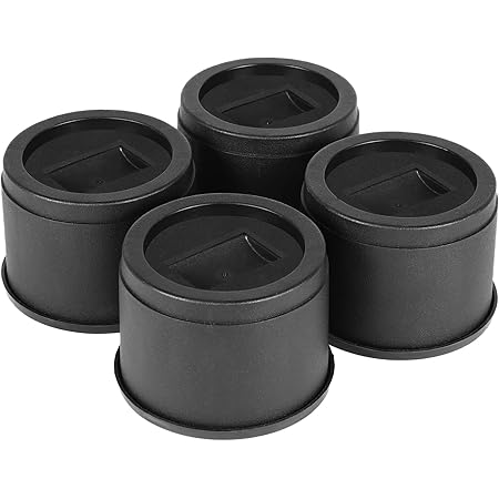 Amazon.com: MEETWARM 3 inch Round Bed Risers for Castor Wheels, Heavy ...