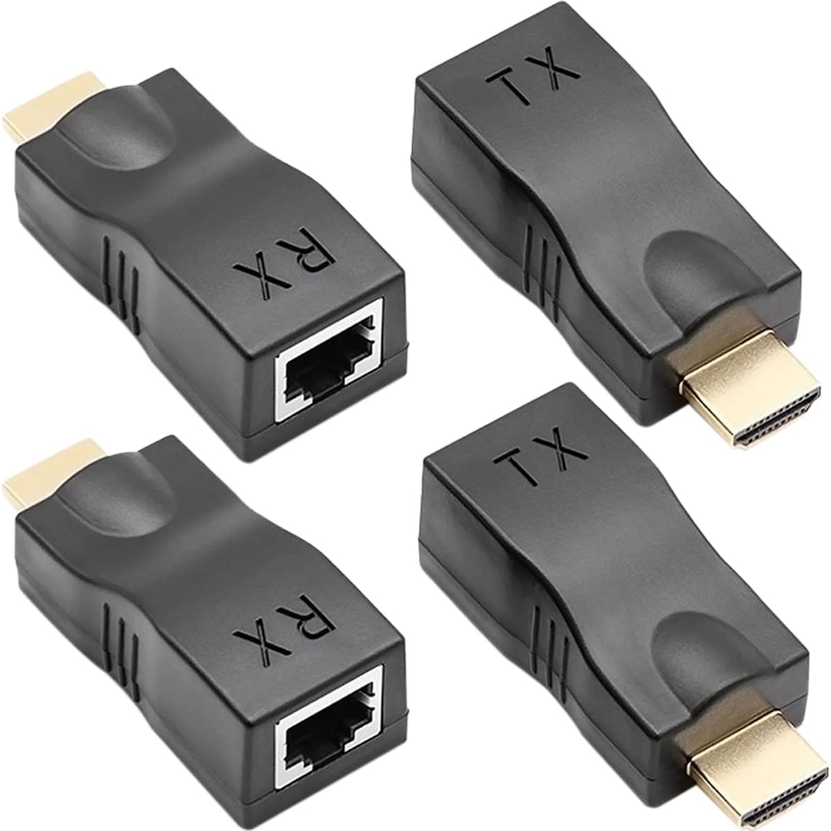 Amazon.com: DKARDU HDMI to RJ45 Extender Network Repeater Converter ...