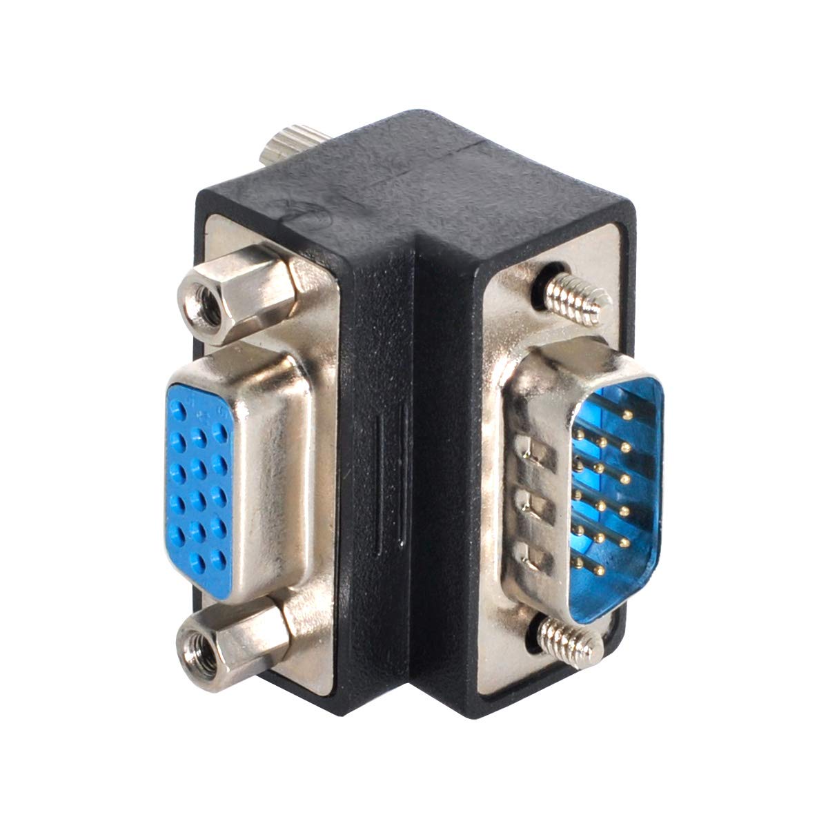 Amazon.com: CY Adapter 90 Degree Up Angled VGA SVGA Male to Female ...