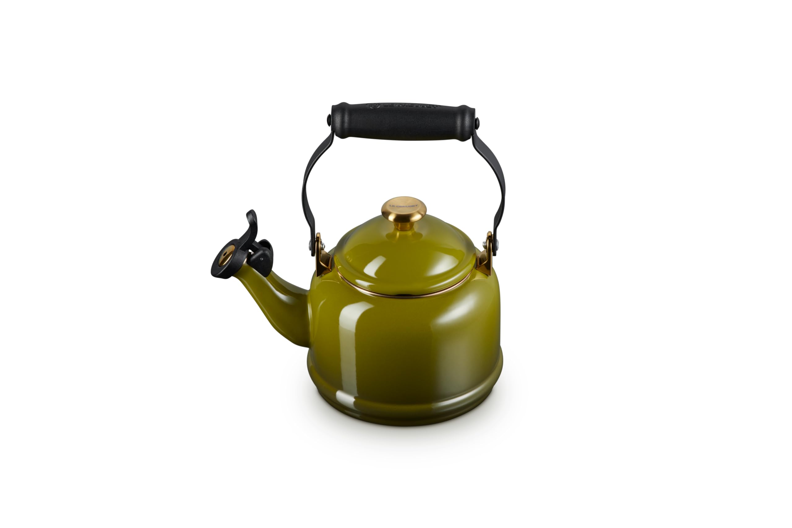 Amazon.com: Le Creuset Enamel on Steel Demi Tea Kettle with Gold ...