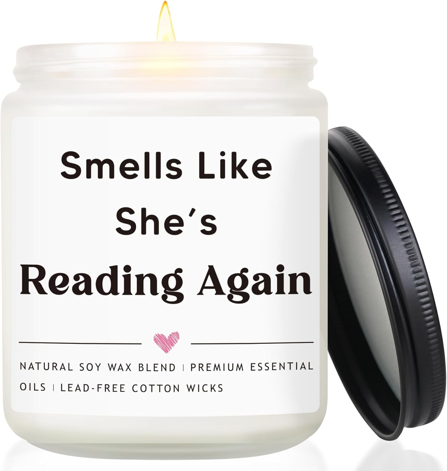 Amazon.com: Funny Book Lover Gifts for Women, Book Themed Candle ...