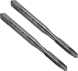 sourcing map Spiral Point Thread Tap 10-32 UNF 2B, Nitride Coated ...